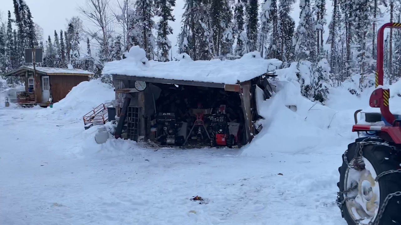 0126 Another temporary shelter on the homestead in Alaska - YouTube