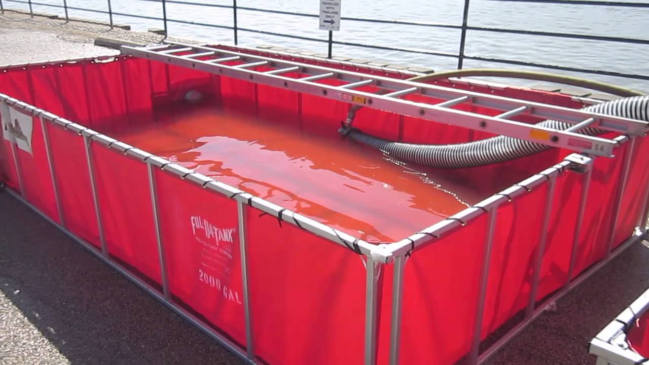 Fol-Da-Tank's Single Lane Tank in Use - Port Byron, Illinois - YouTube