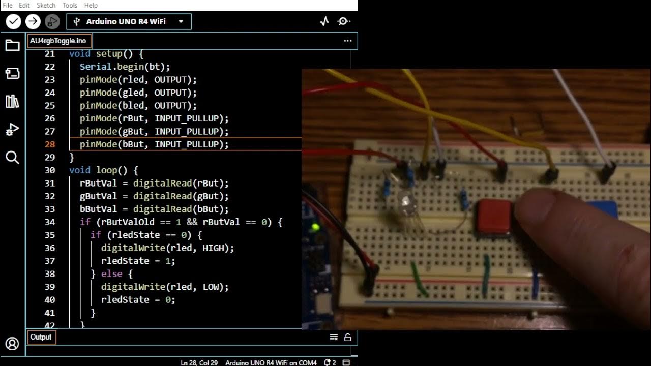 Homework for: Arduino Uno R4 WiFi LESSON 27: Using Internal Pullup Resistors on Arduino - YouTube