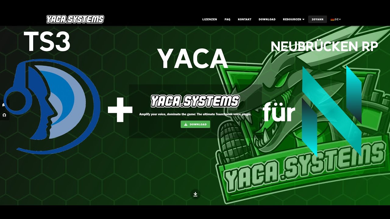 Teamspeak 3 mit dem Yaca Voice Plugin Installieren für FiveM - YouTube