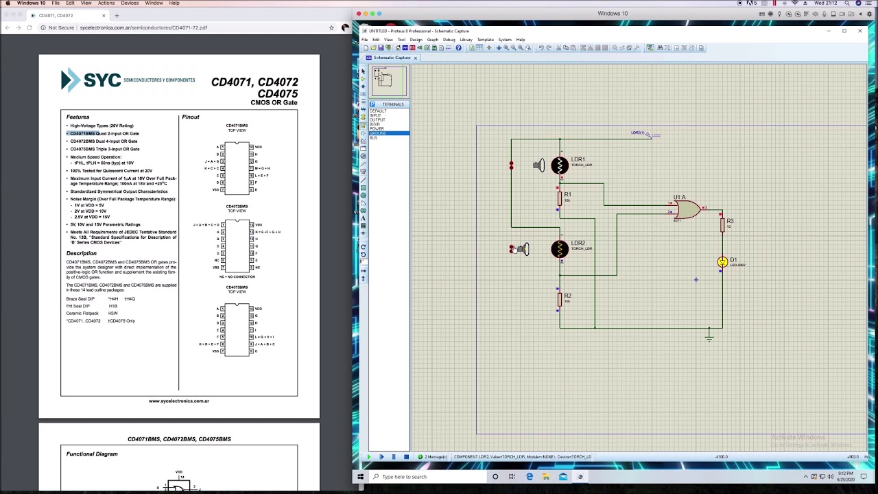 CD4071 OR GATE - YouTube