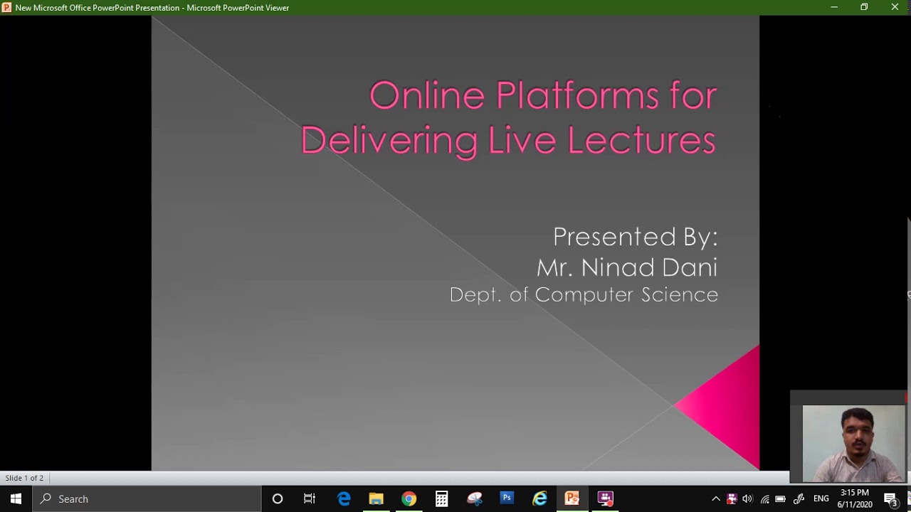 Introduction to Various free Online lecture delivery platforms - YouTube