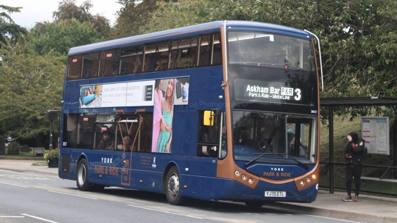 First York 39517 YJ70 ETL - Optare Metrodecker EV - YouTube
