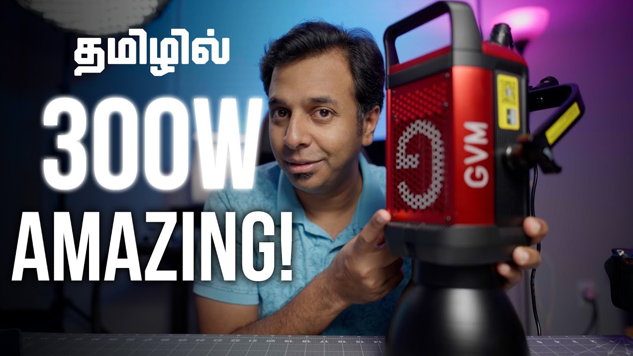GVM 300W Light weight LED Light! Great Value! - YouTube