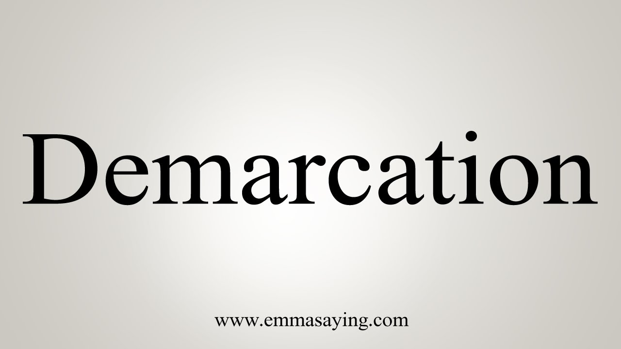 How To Say Demarcation YouTube how-to-say-demarcation-youtube