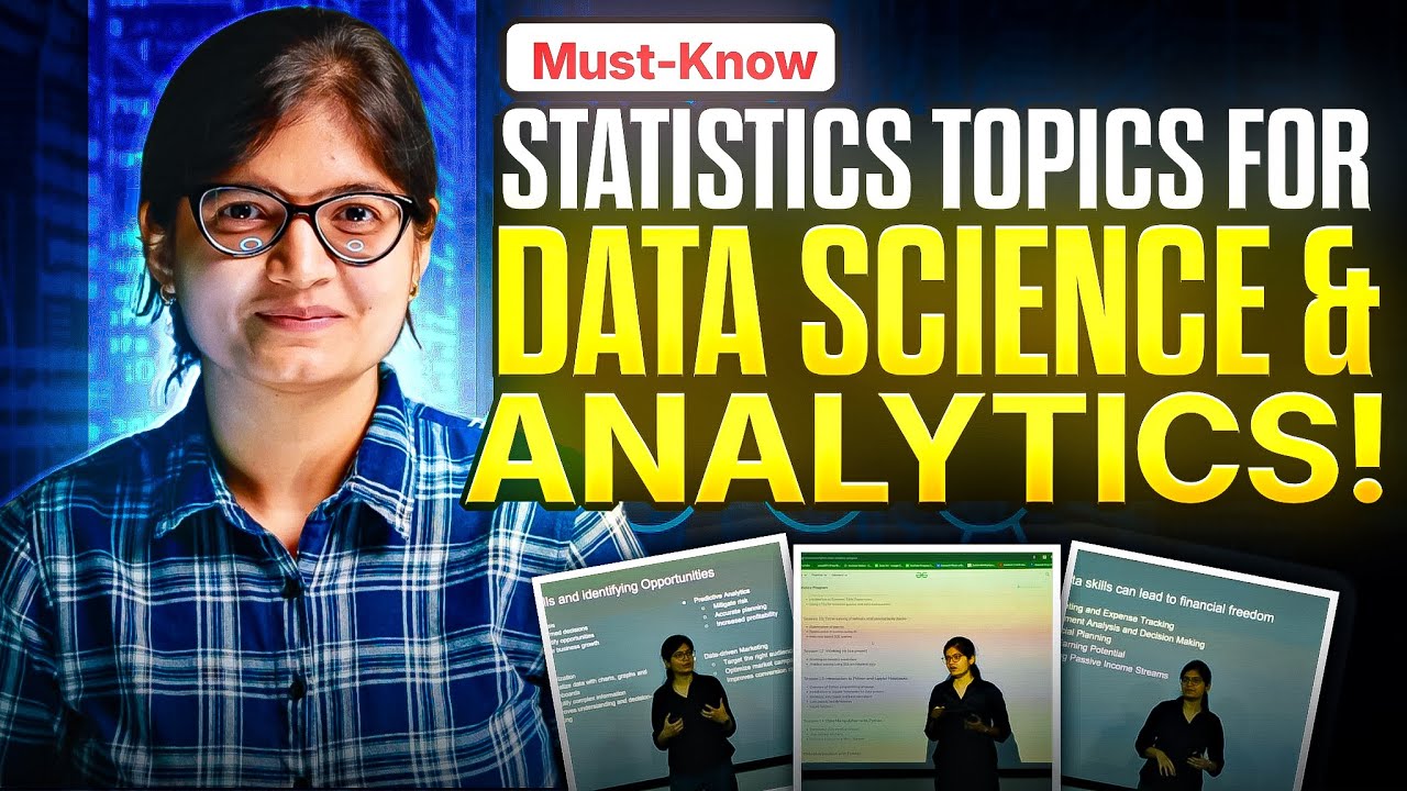 Must-Know Statistics Topics for Data Science & Analytics! - YouTube