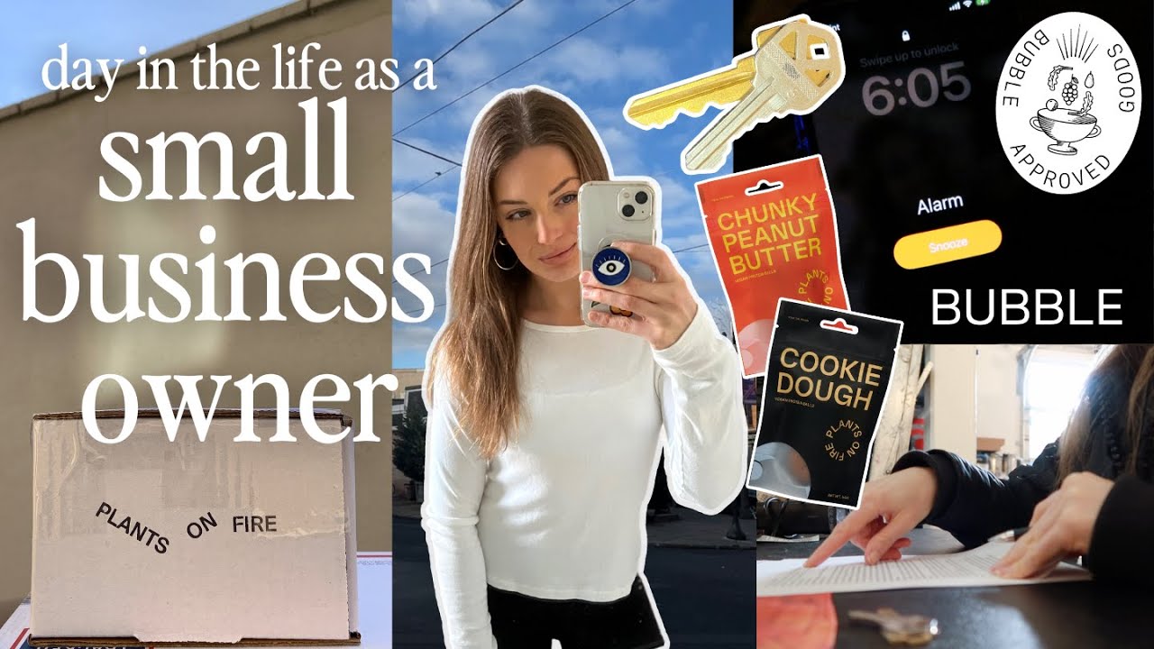 productive day as a small business owner | pack bubble goods orders ...