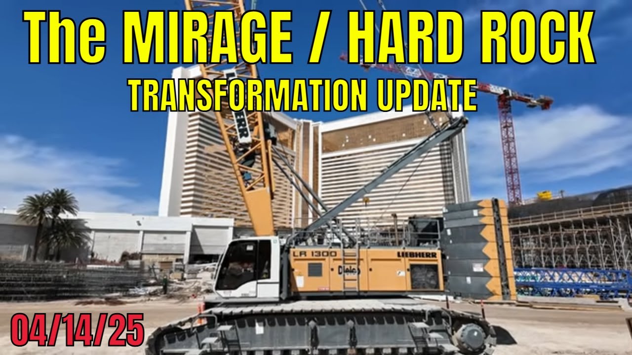 Mirage to Hard Rock Hotel Transformation Update 04 14 2025 - YouTube