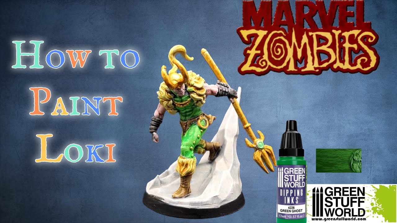How to Paint with GSW Dipping Inks - Let's Paint Loki from Marvel ...