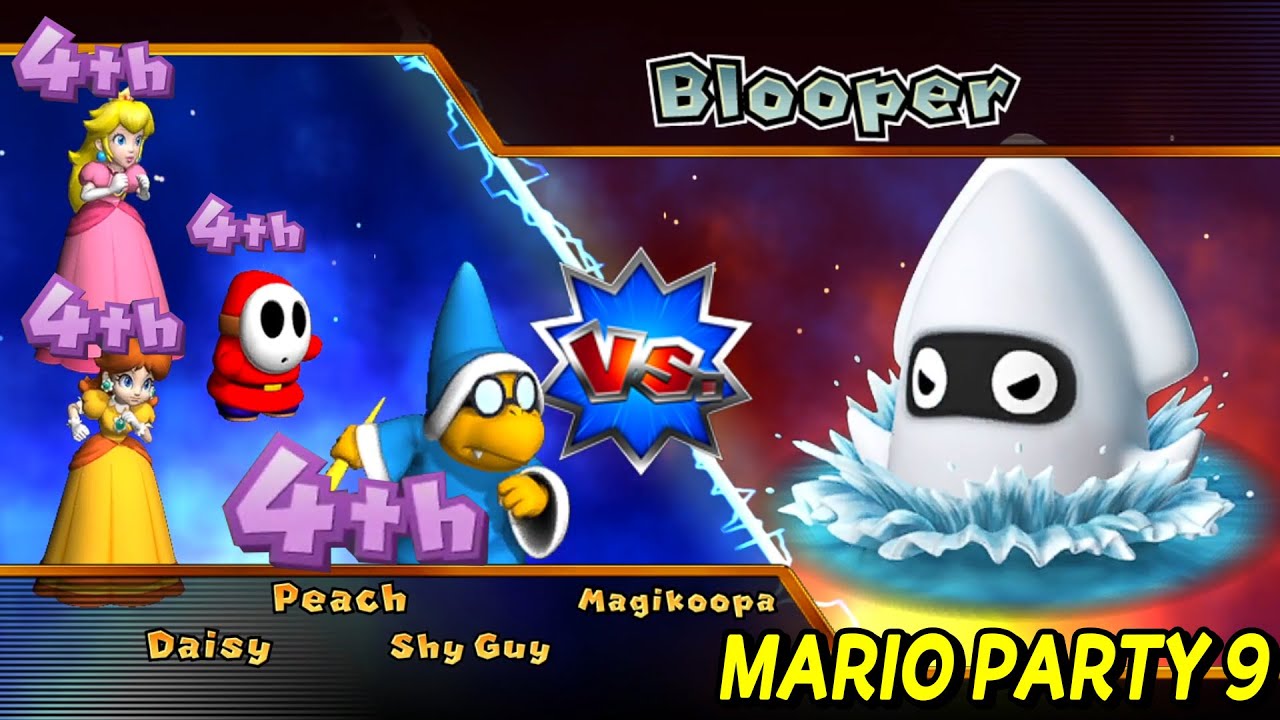 Mario Party 9 gameplay Peach vs Magikoopa vs Daisy vs Shy Guy | Toad ...