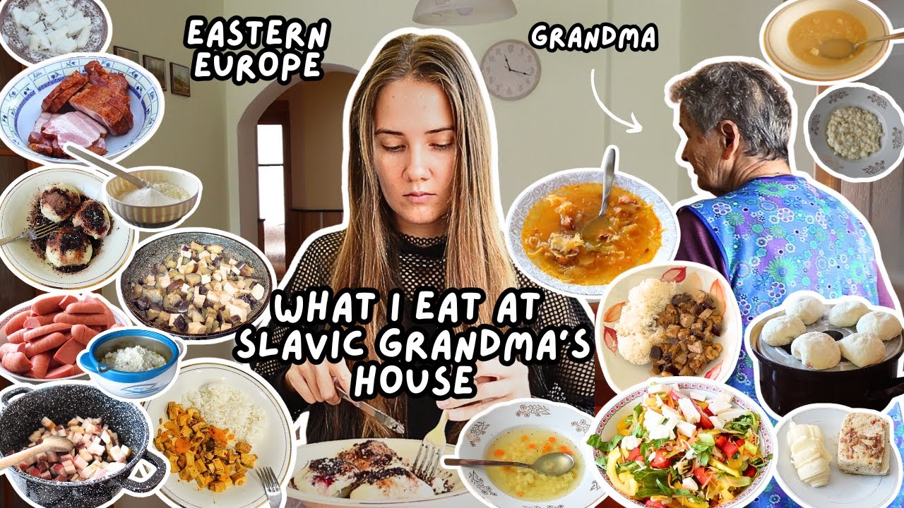 Eating at my SLAVIC GRANDMA's house in EASTERN EUROPE - YouTube