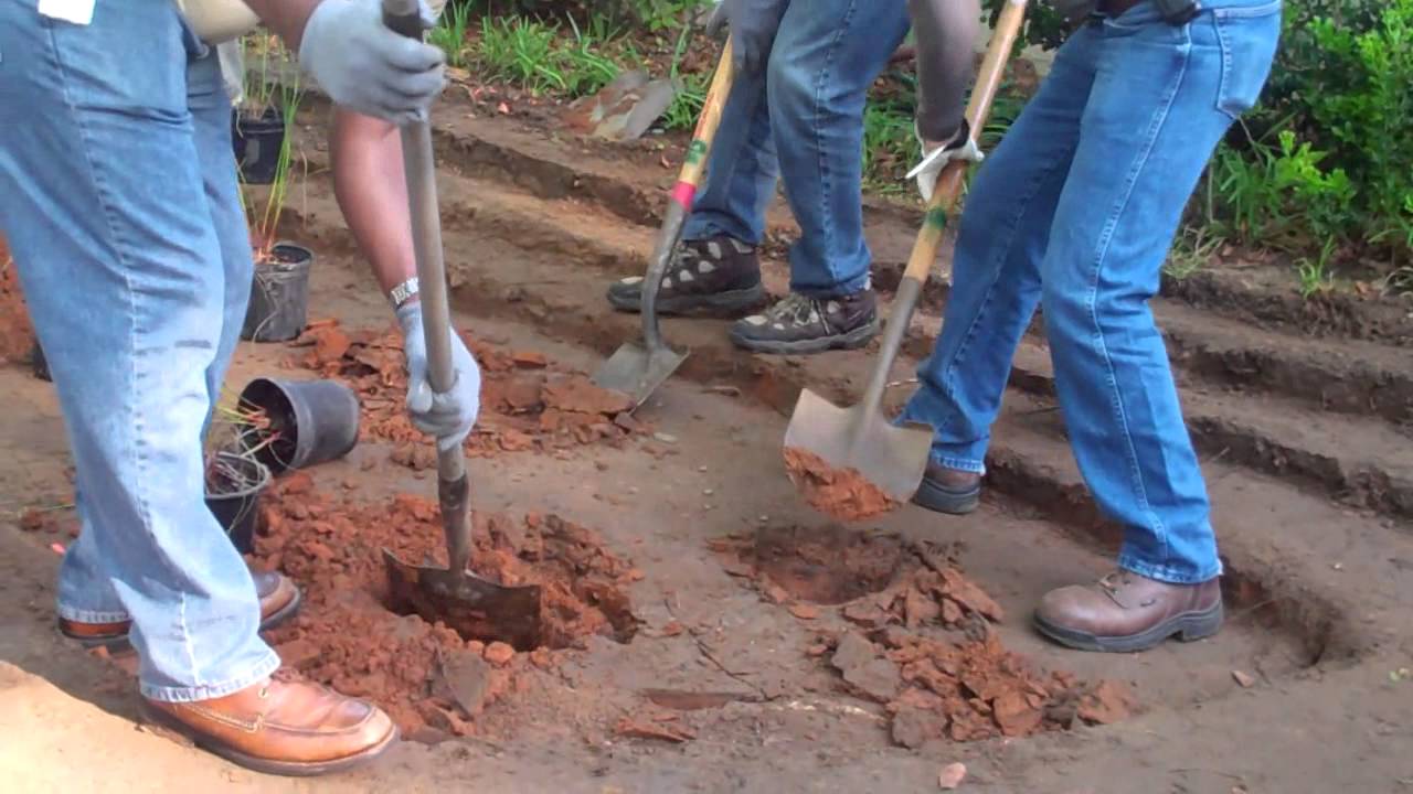 2014 Rain Garden Installation - YouTube