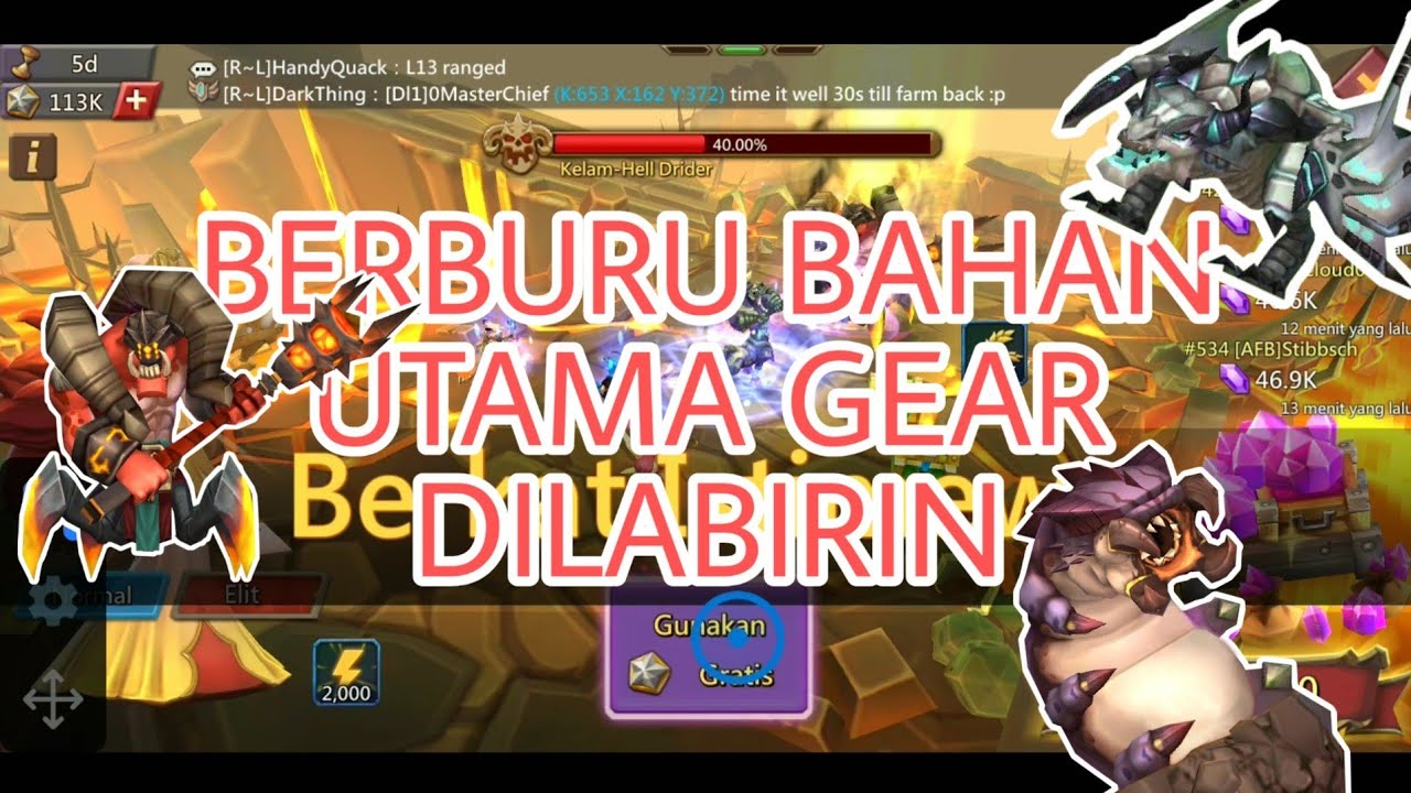 Berburu Bahan Utama Frostowing, Mega Maggot, Hell Drider Di Labirin ...