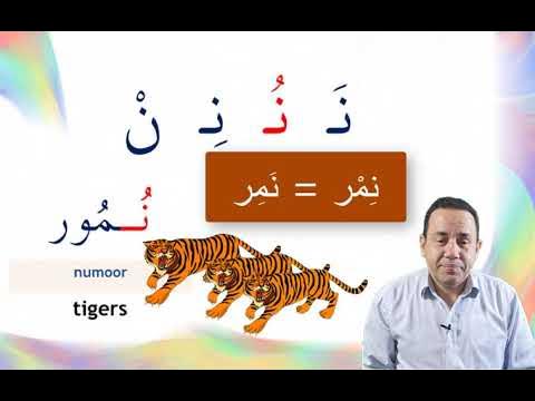 Arabic Alphabet: (noon) ن with short vowel sounds - YouTube