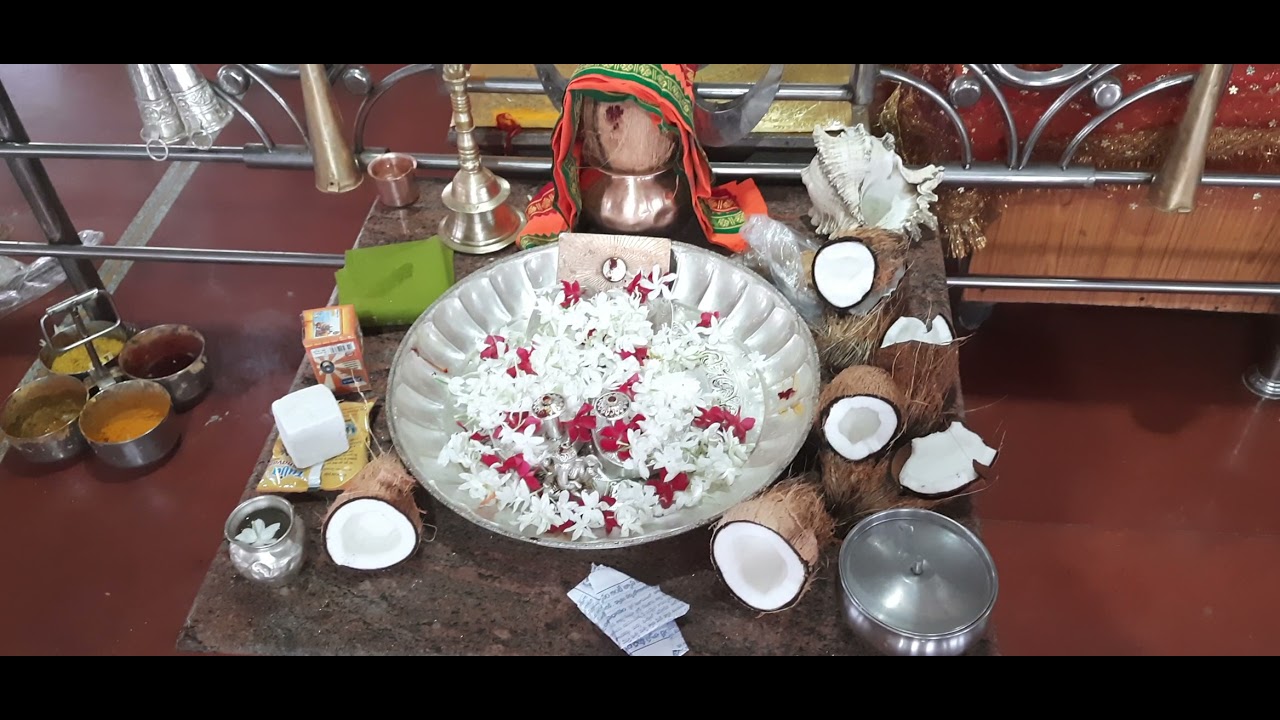 today mathaji paduka pooja suryanandi kshetra Yanagundi - YouTube