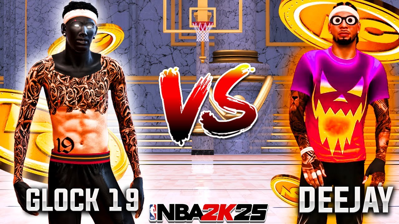 GLOCK 9TEEN VS DEEJAY 1V1 200$ WAGER BEST OF 5 ON NBA 2K25... - YouTube
