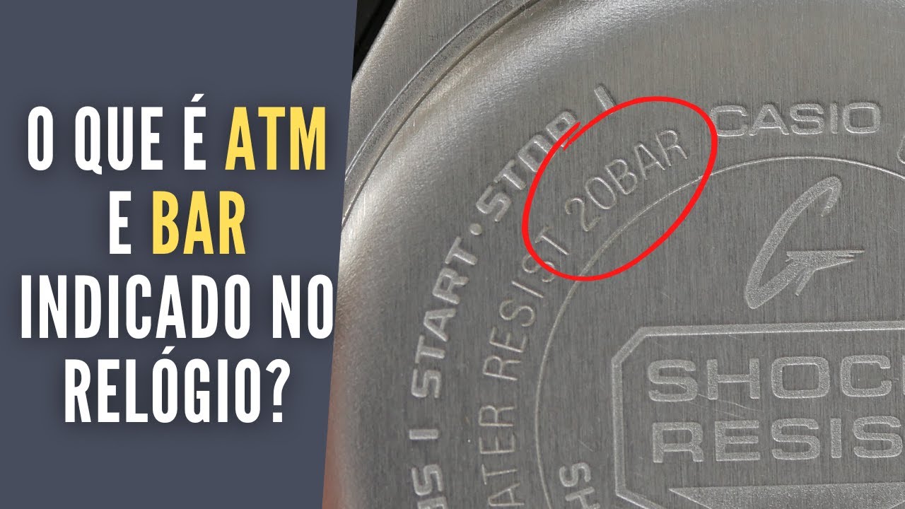 O que significa o termo ATM ou BAR nos relógios? Ezequias Relojoeiro ...