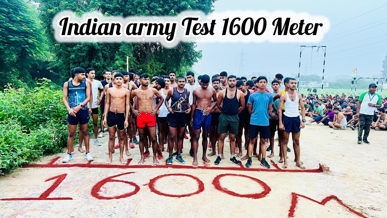 04 Min:?Sec -Agniveer Indian army 1600 Meter Test !!1600 मीटर रनिंग ...
