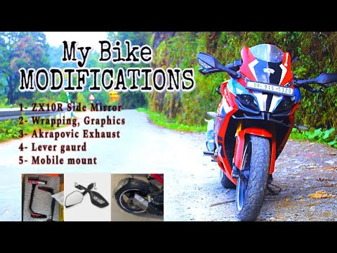 Zx10r side mirror on rr310 | rr310 modification | rr310 wrapping ...