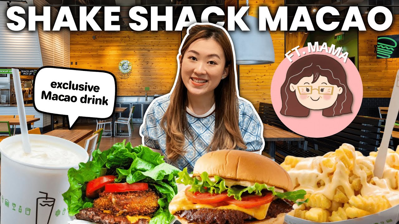Taking Mama to try Shake Shack in Macao for the very first time 🇲🇴 ...