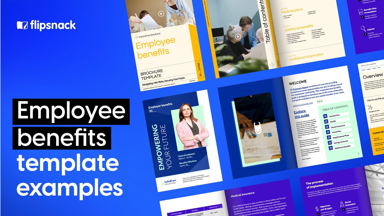 Digital booklet templates for employee benefits | Flipsnack.com - YouTube
