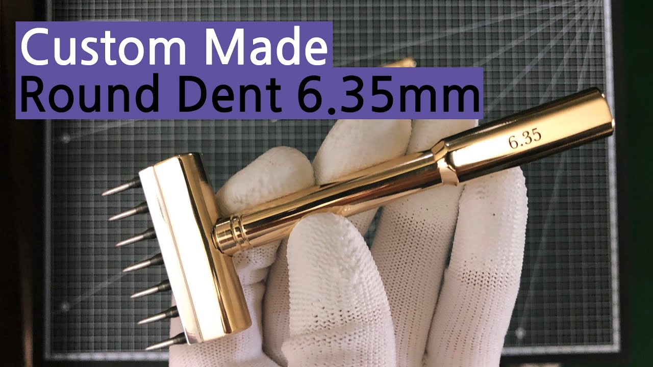 The round dent 6.35mm spacing for a custom order! - YouTube