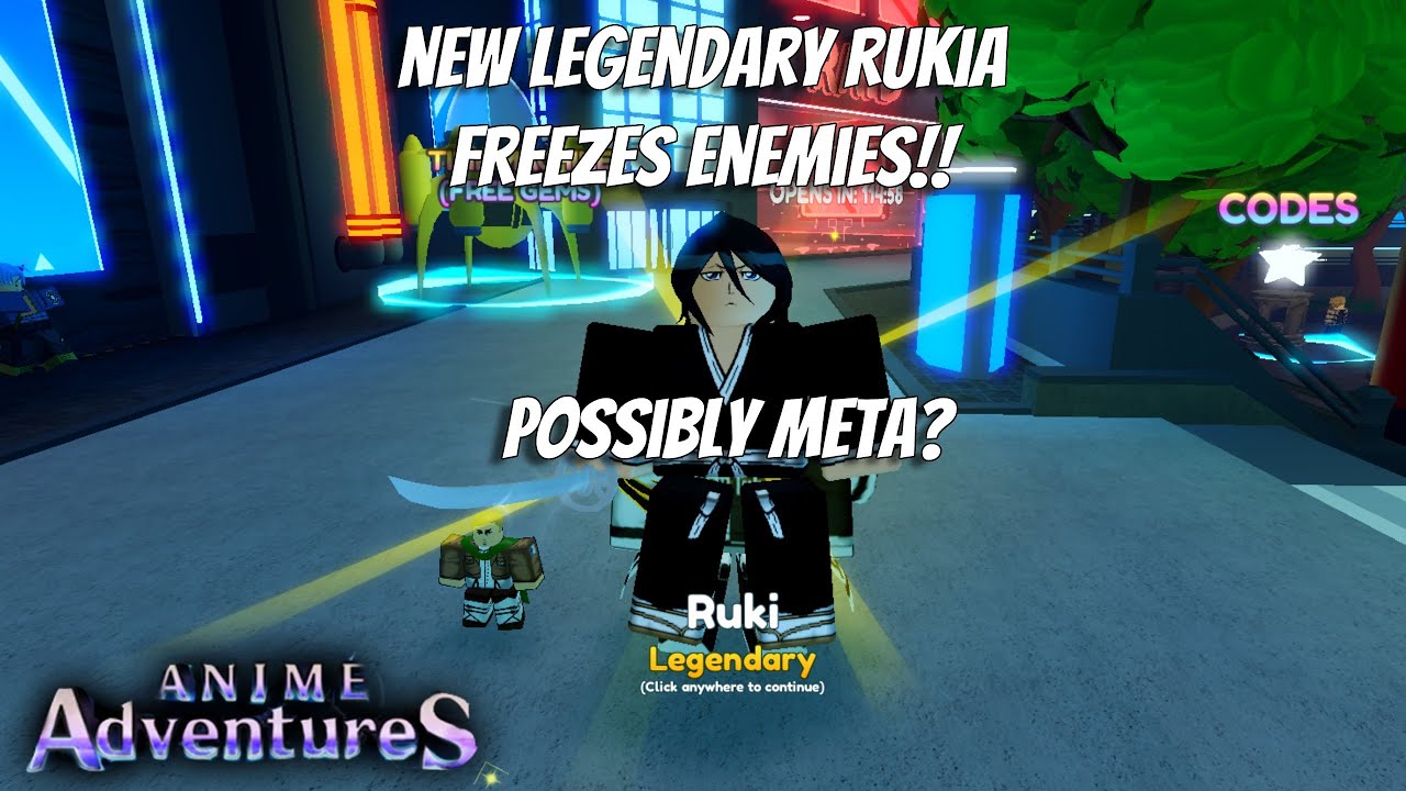 NEW LEGENDARY RUKIA SHOWCASE!! FREEZES ENEMIES AND FULL AOE | Anime ...