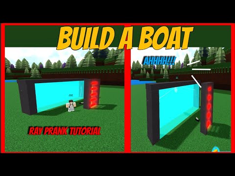 How to make a LASER PRANK in Build a Boat - YouTube