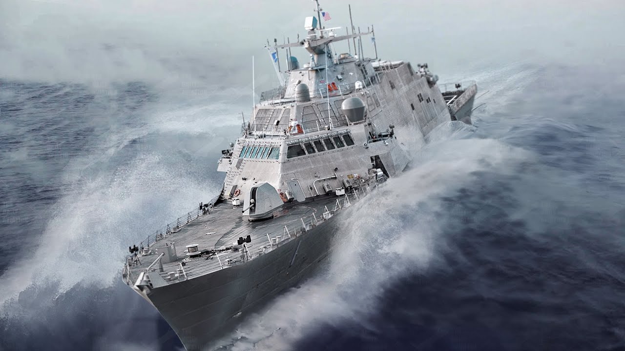 US Navy’s Massive Combat Ships Riding Giant Waves During Patrols at Sea ...