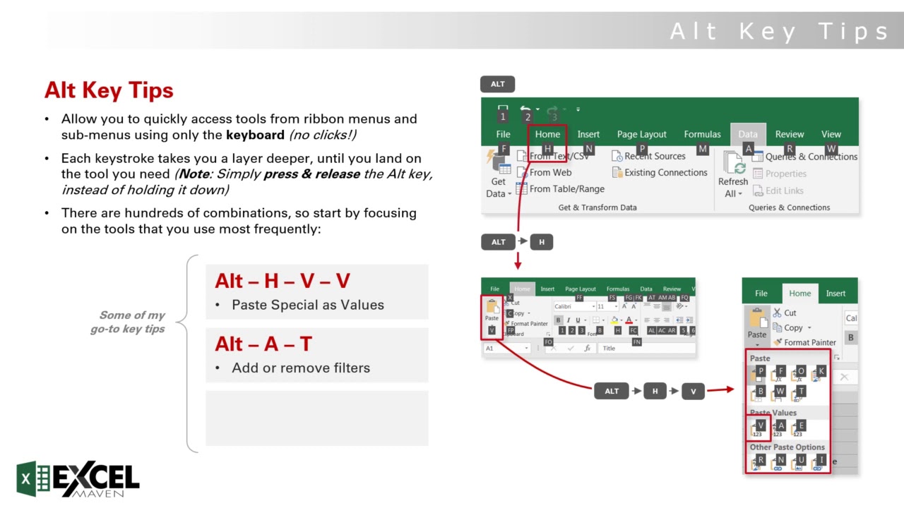 Accessing Tools with Alt Key Tips - YouTube