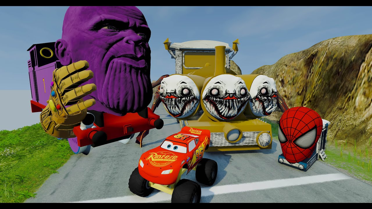 Big & Small: Lightning Mcqueen vs Fat Lightning Mcqueen vs Iron Man ...