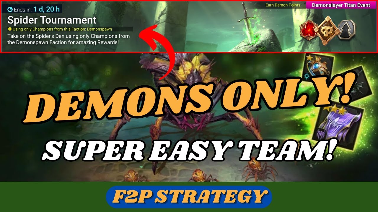 My F2P Strategy for the Demonspawn Spider Tourney! | F2P Strategy ...