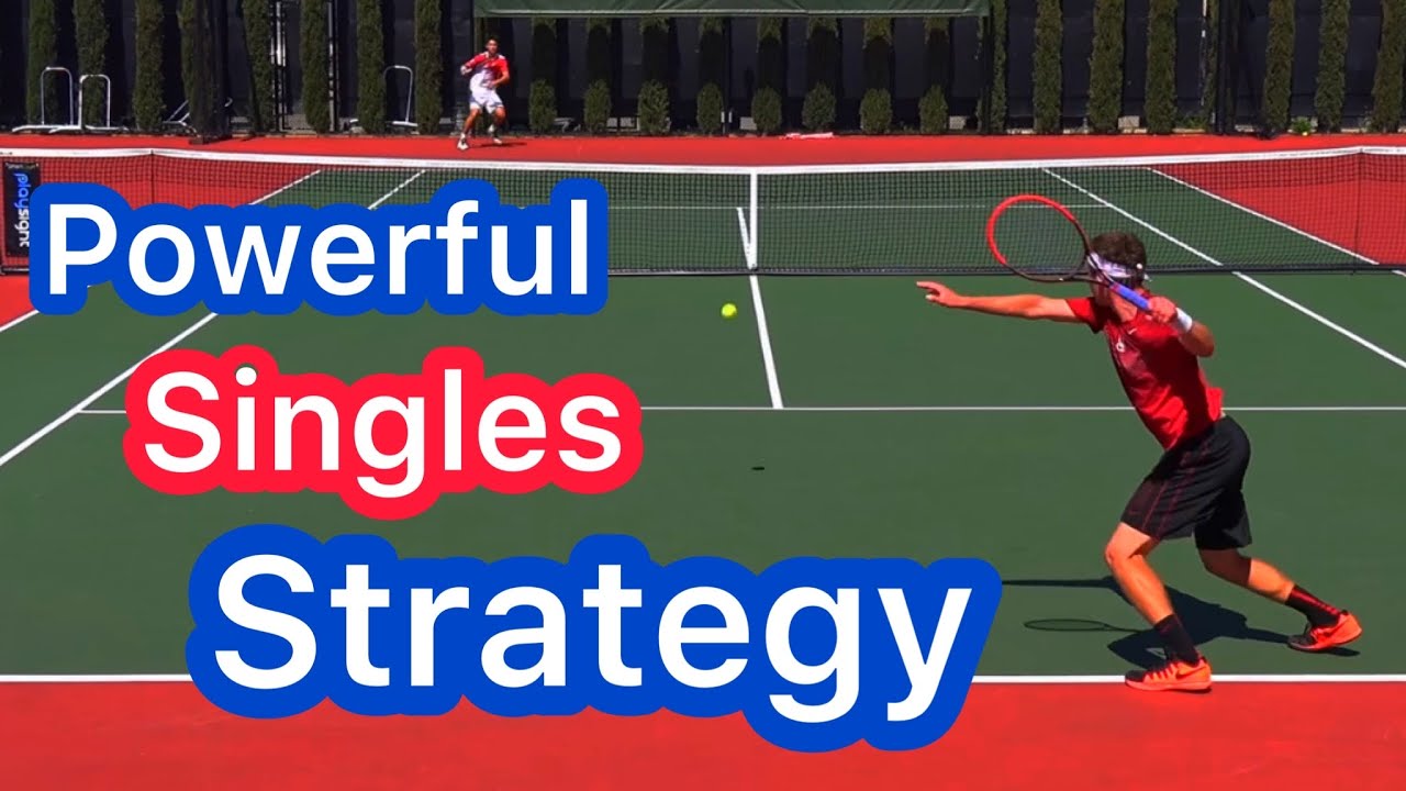 Use This Powerful Singles Strategy (Win More Tennis Matches) - YouTube