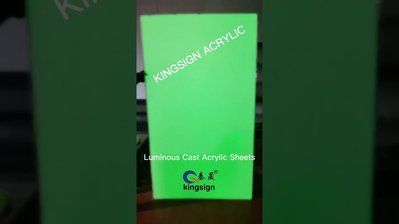 luminous acrylic sheets - YouTube