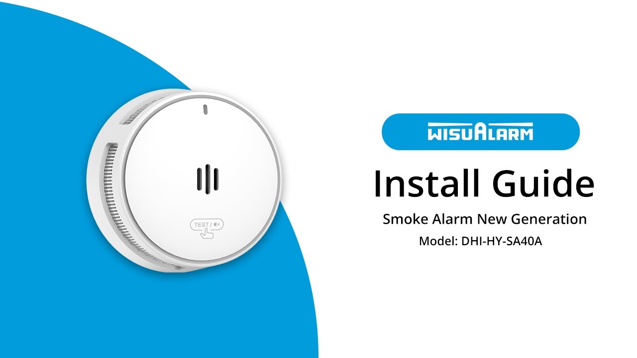 Wisualarm | How to install a smoke alarm | Model: DHI-HY-SA40A - YouTube