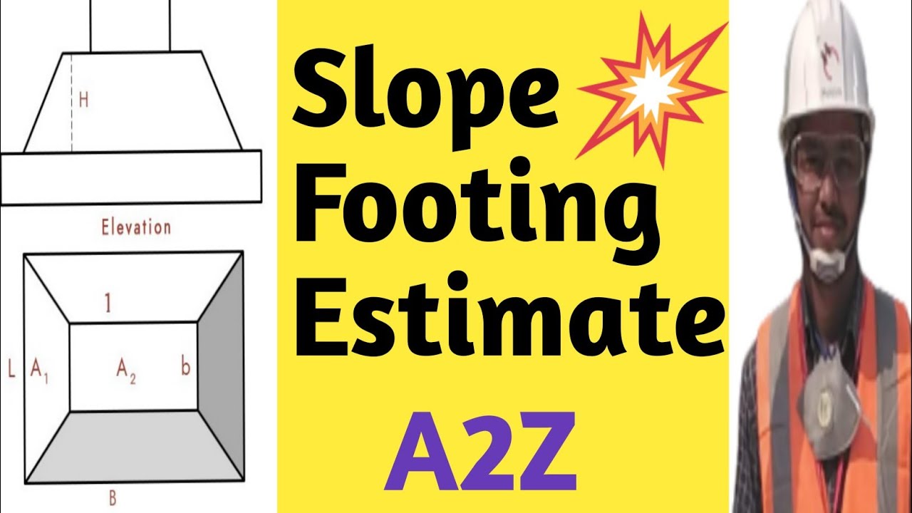 Slope Footing Estimate ।। ফুটিং এর এস্টিমেট - YouTube