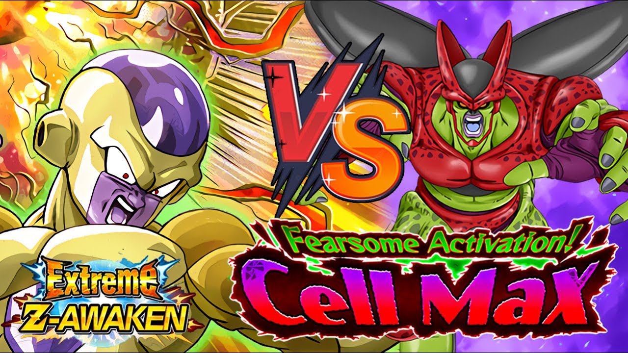 EZA AGL GOLDEN FRIEZA VS FINAL PHASE CELL MAX SUPER ATTACK! Dragon Ball ...