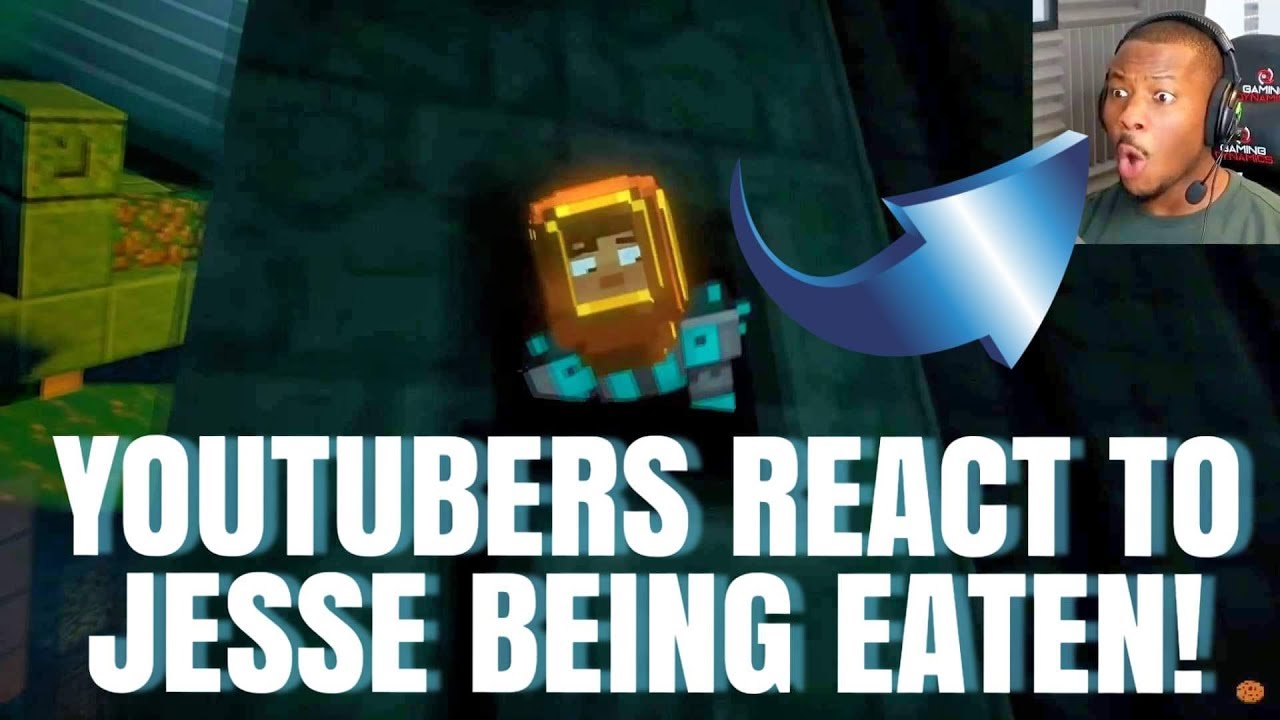 YouTubers React To The Admin Eating Jesse In Minecraft: Story Mode ...