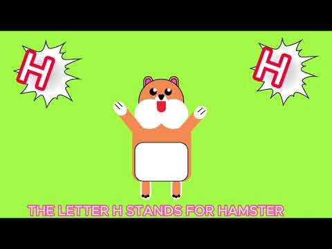 Learning The ABCs ️😍 Letter ``H`` 🥳Education For Kids 😊 H For HAMSTER ...