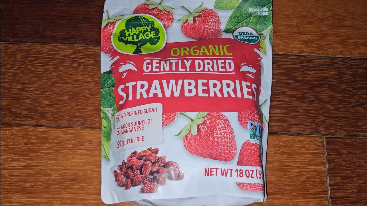 Costco Item Review Happy Village Organic Gently Dried Strawberries ...