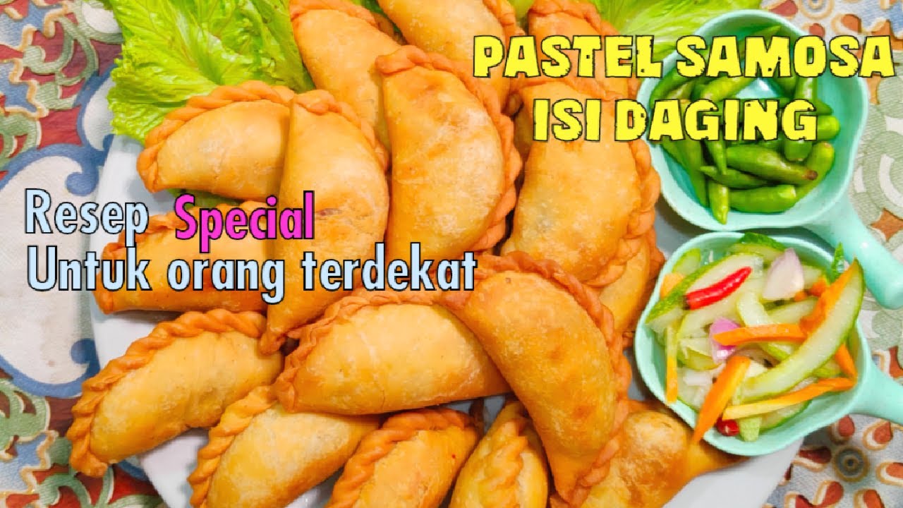 Samosa daging / pastel isi daging - YouTube