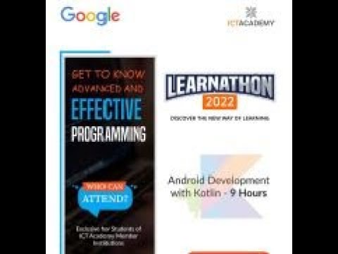 Google Certification | LEARNATHON 2022 | ICT ACADEMY - YouTube