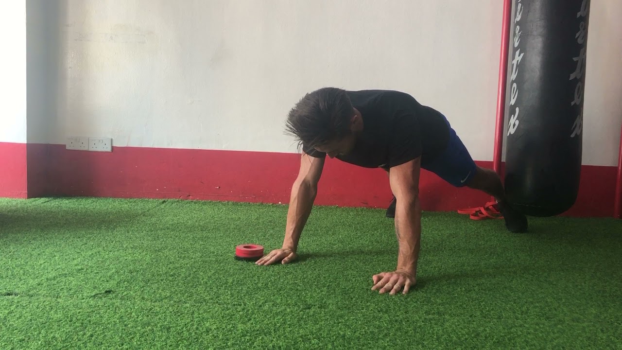 High Plank Plate Drag - YouTube