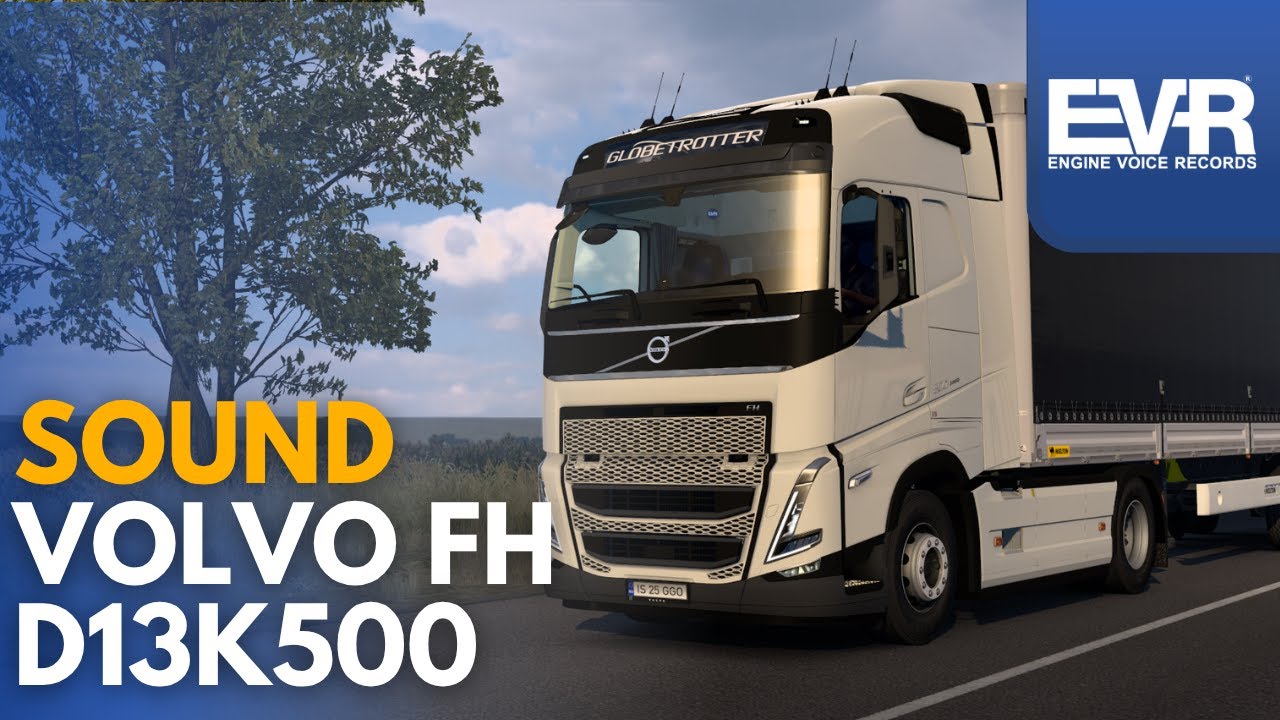 Sound Volvo FH13 500 Euro6 Engine Voice Records - YouTube