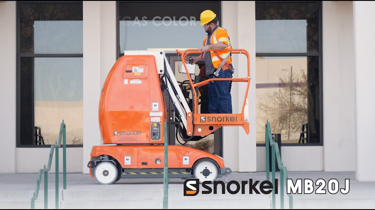 Snorkel MB20J & MB26J Electric Mast Boom Lifts - YouTube