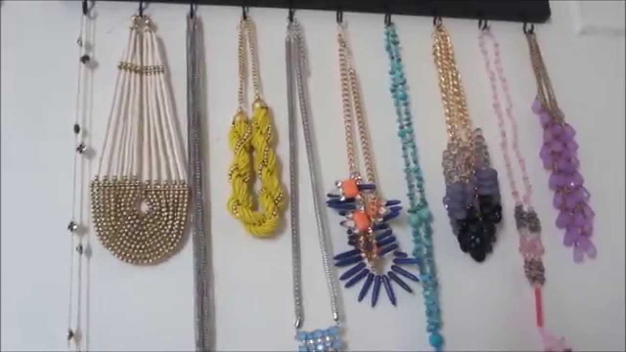 DIY Necklace Display - YouTube