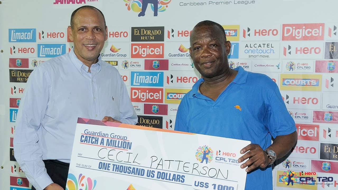 Cecil Patterson wins $1000US | #CPL15 - YouTube
