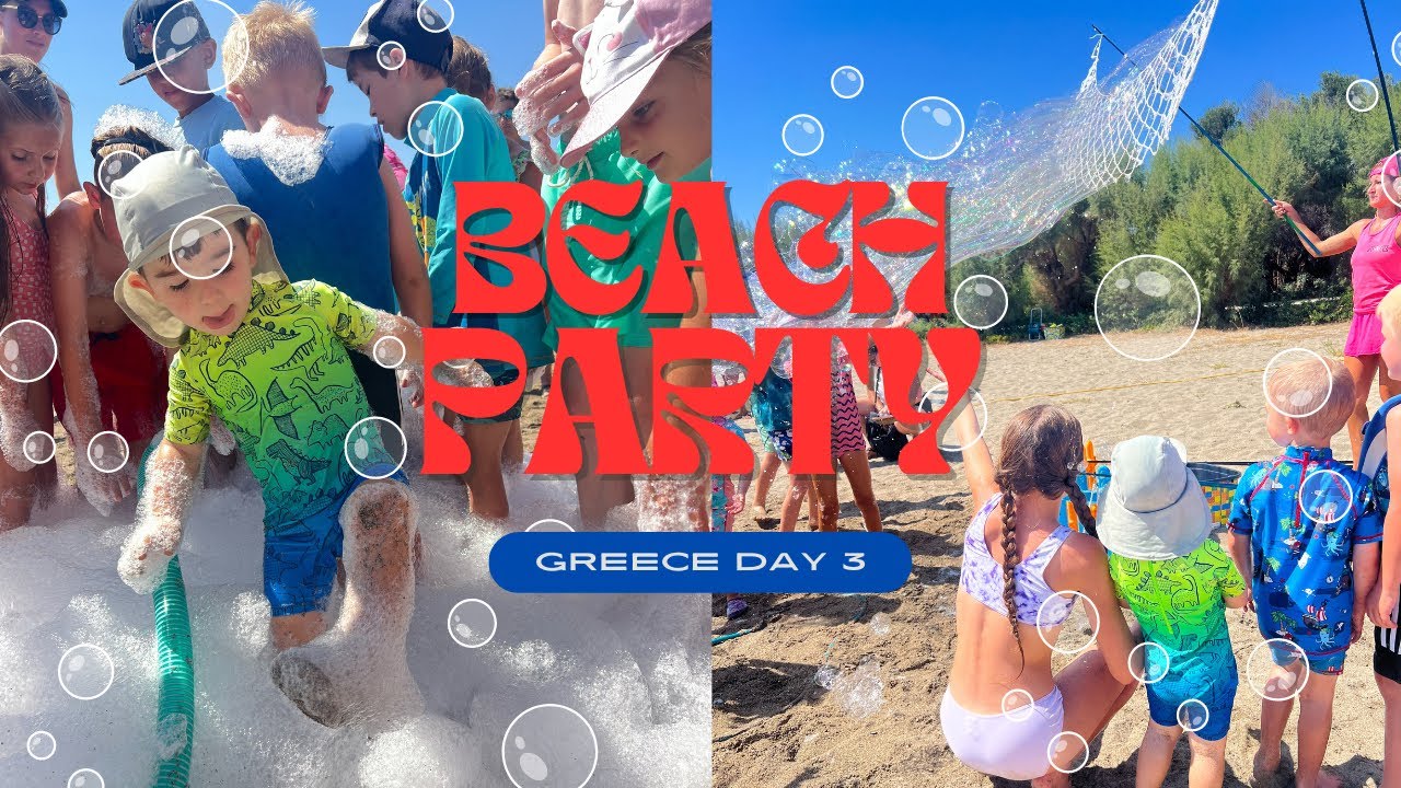 Kiotari Bubble Beach Party | Greek Holiday | Greece Travel | Greece ...