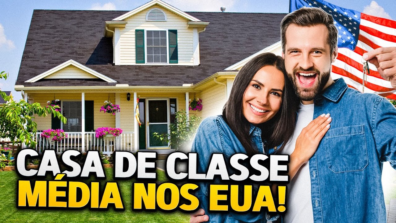 Como é uma CASA de CLASSE MÉDIA nos EUA e quanto custa ! - YouTube