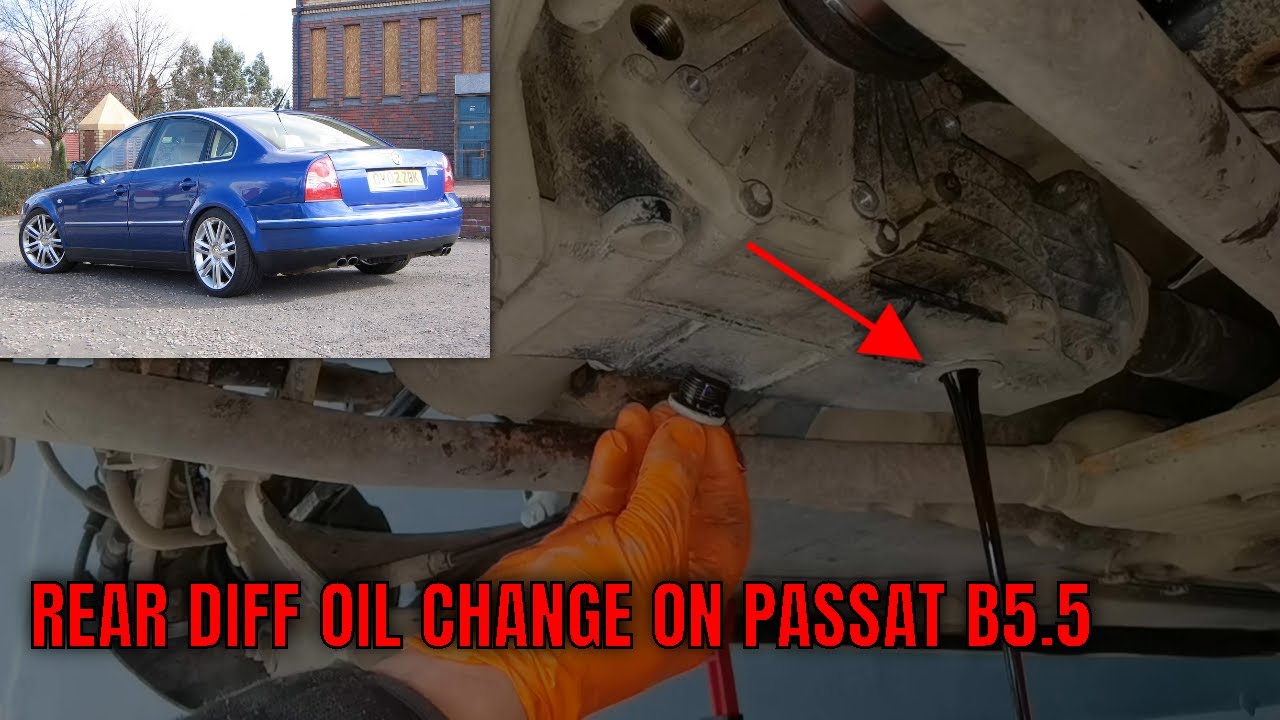How To replace Rear Differential Oil On PASSAT B5.5 4MOTION - YouTube